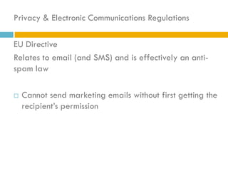 Data protection for email marketers | PDF | Email | Internet
