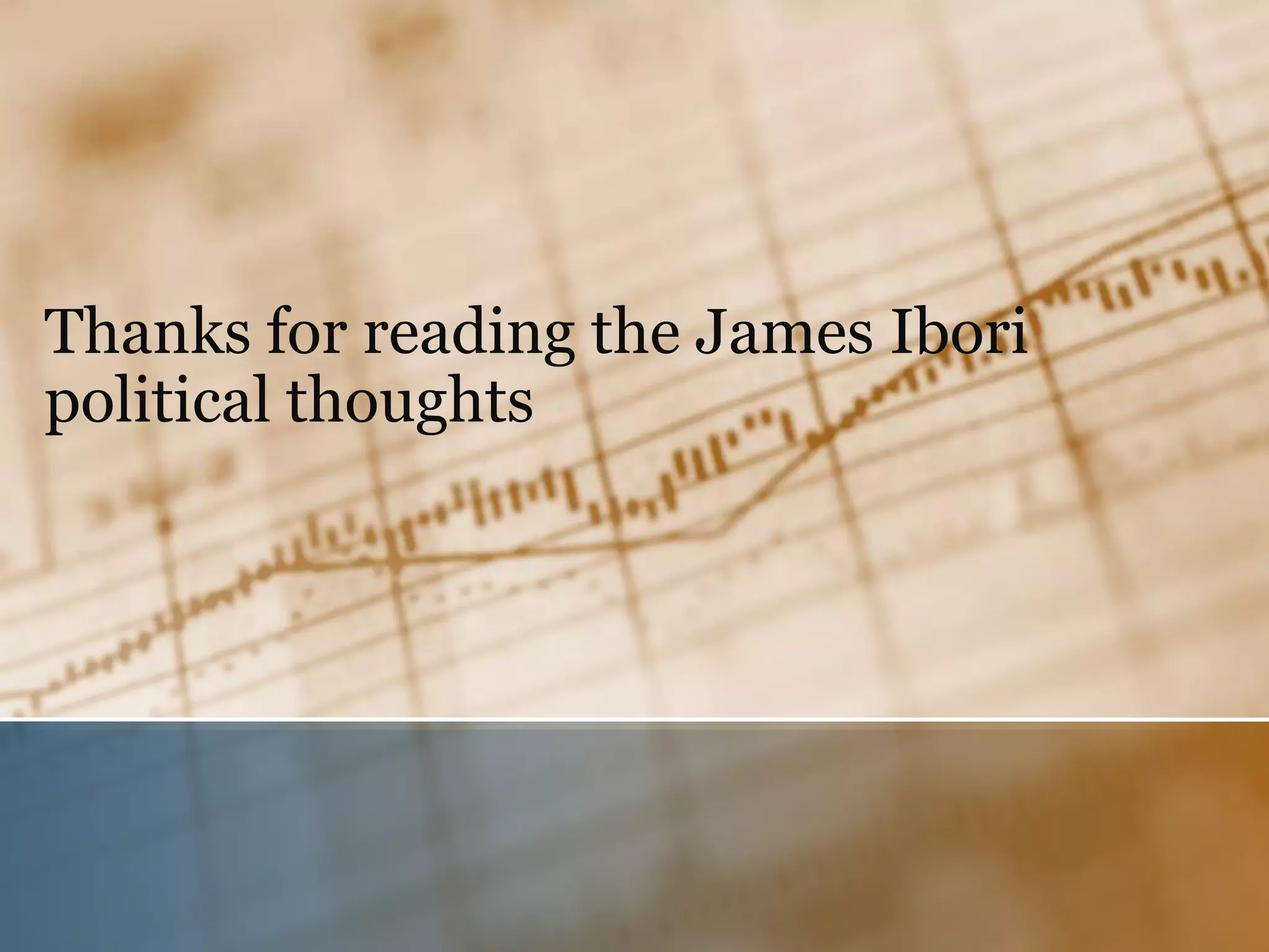 James ibori with his political contribution ideas | PPTX