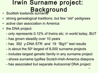 Y DNA Surname Projects - Some Fresh Ideas | PPT