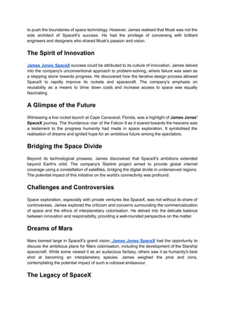 Trailblazers of the Stars: A Journalist's Encounter with James Jones ...