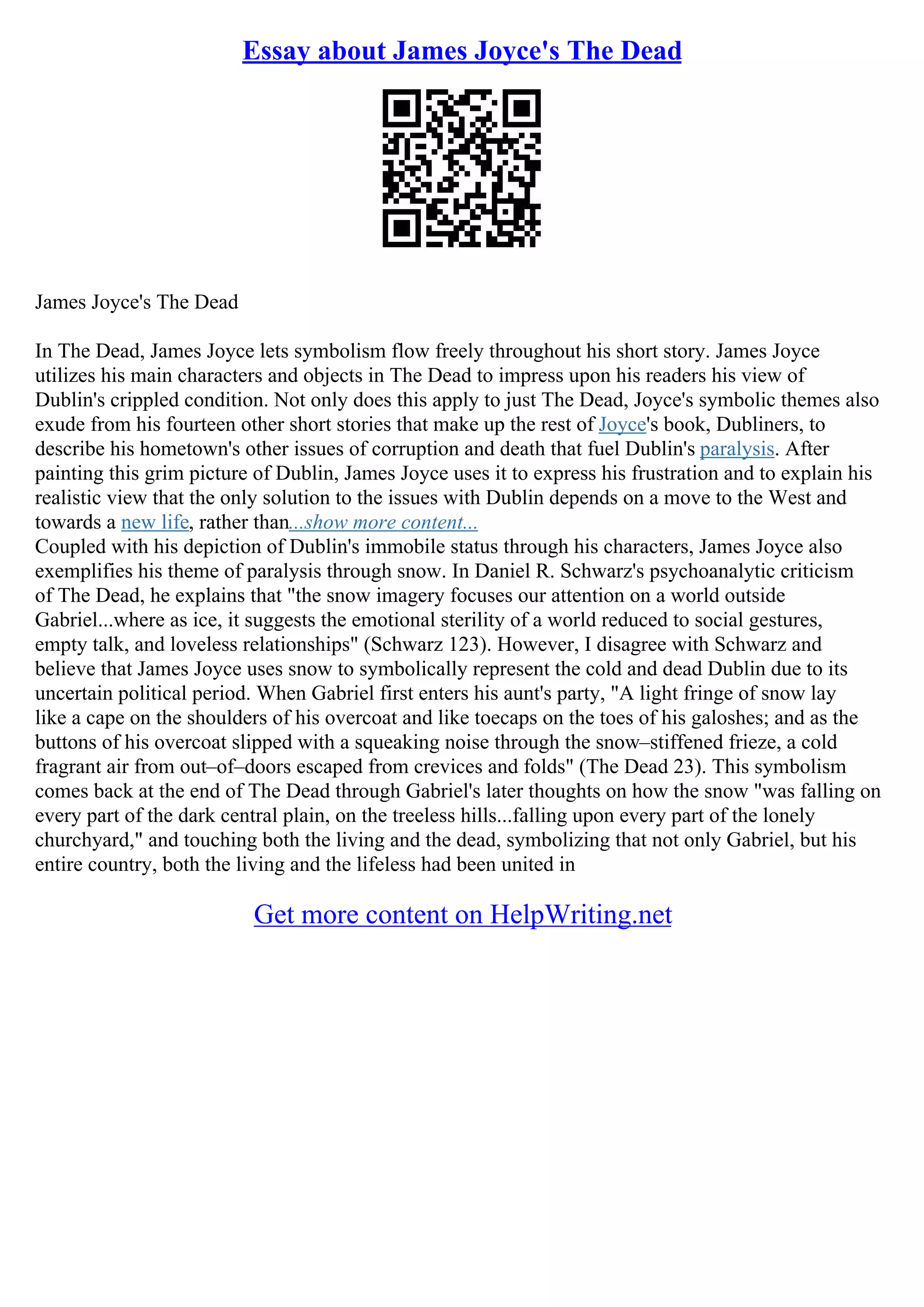 James Joyce Essays | PDF