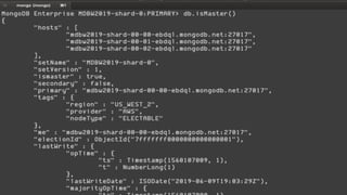 MongoDB World 2019: Writing Fault Tolerant MongoDB Applications | PDF