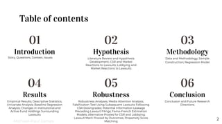 Presentation on Rhetoric, Reality, and Reputation: Do CSR and Political ...