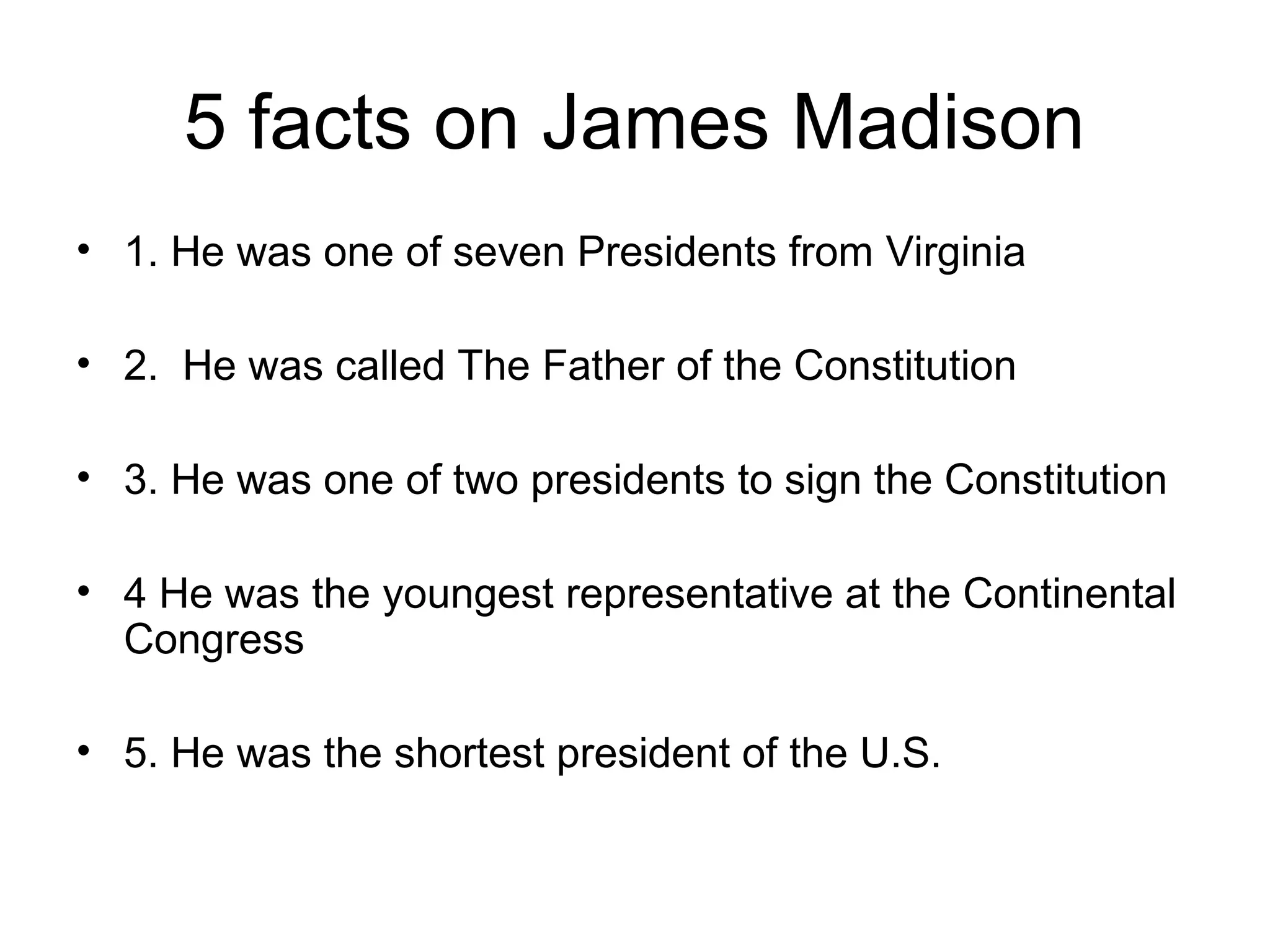 James madison | PPT