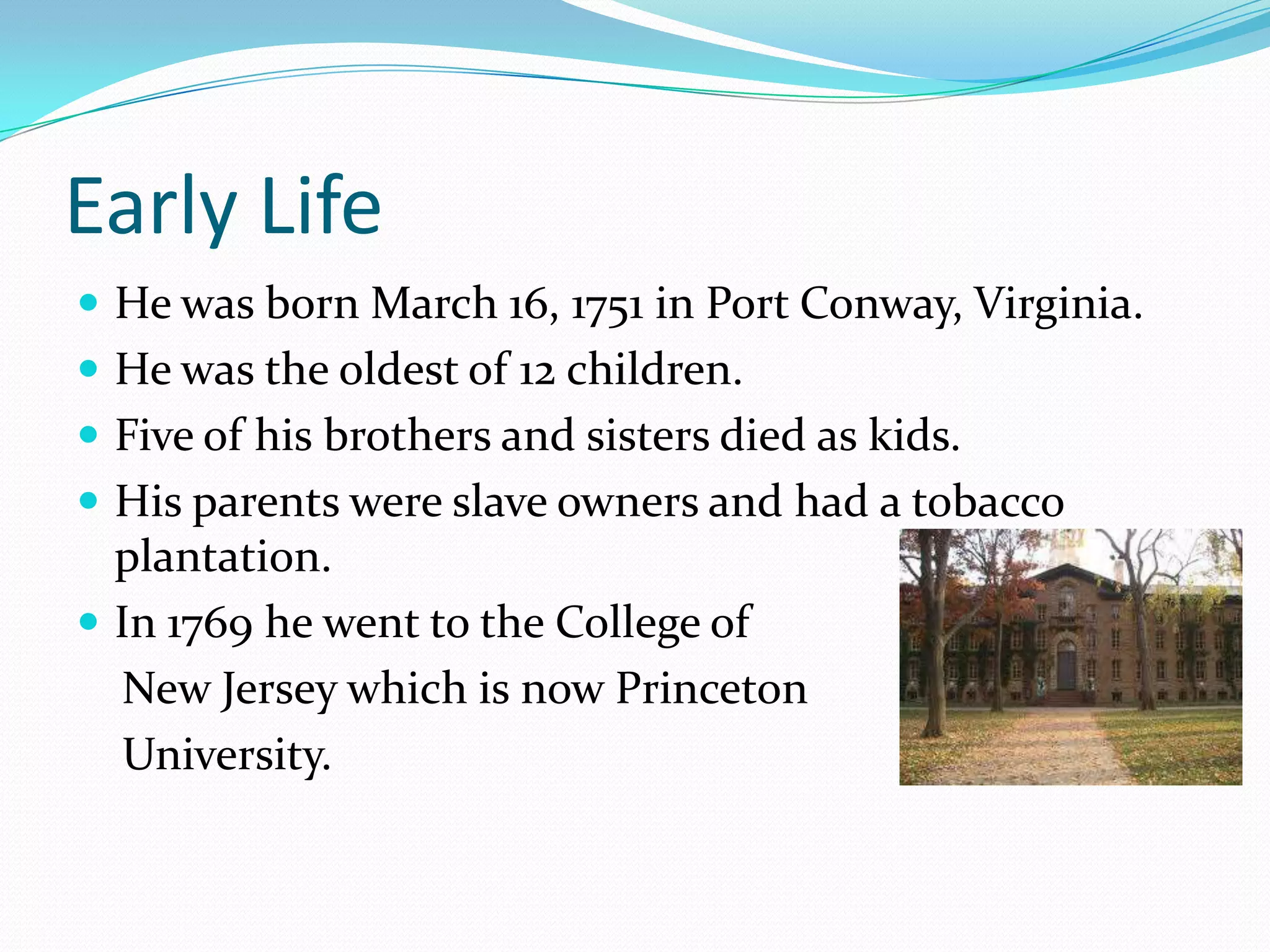 James madison slide show | PPTX