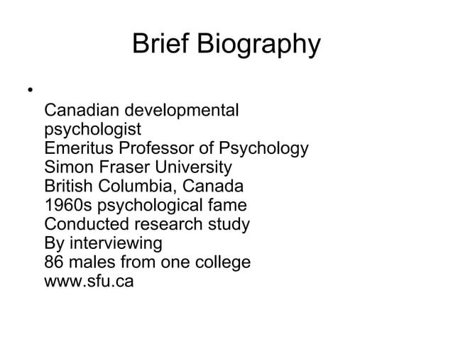 James Marcia Adolescent Development Pp Ppt