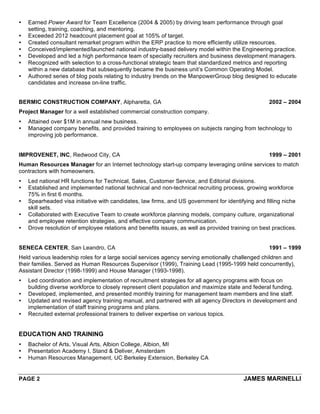 Jim Marinelli Resume 2019 | PDF