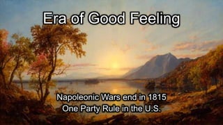 James Monroe's Presidency | PPTX