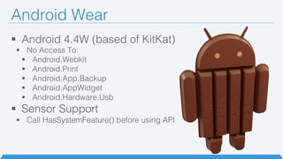 Android Wear Applications in C# with Xamarin | PPT