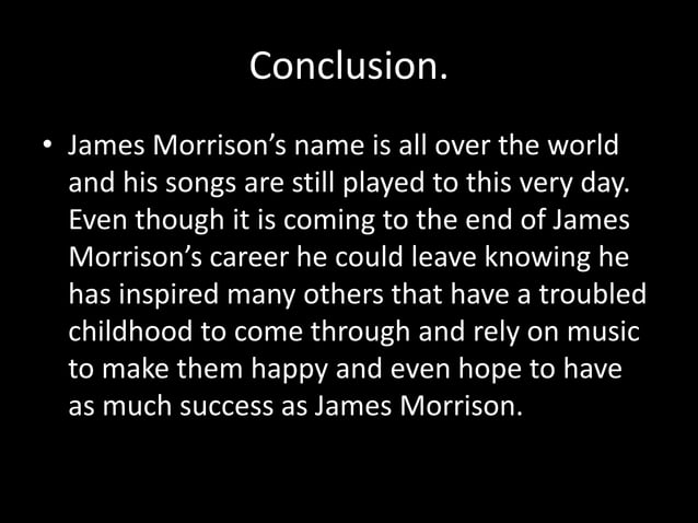 James morrison | PPT