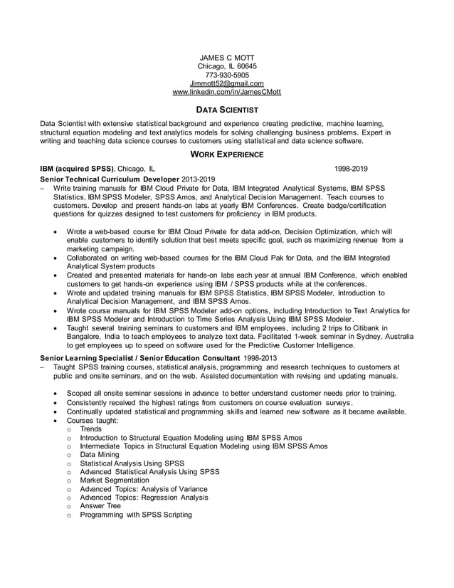 James mott resume ds | PDF