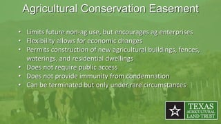 Introduction to Conservation Easements | PPTX | Land and Farms | Real ...