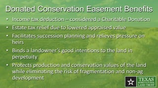 Introduction to Conservation Easements | PPTX | Land and Farms | Real ...