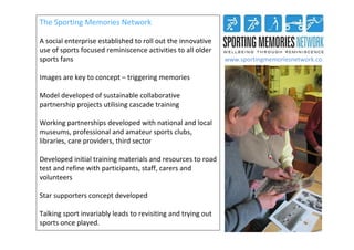 Sporting Memories Network by Tony Jameson-Allen | PDF