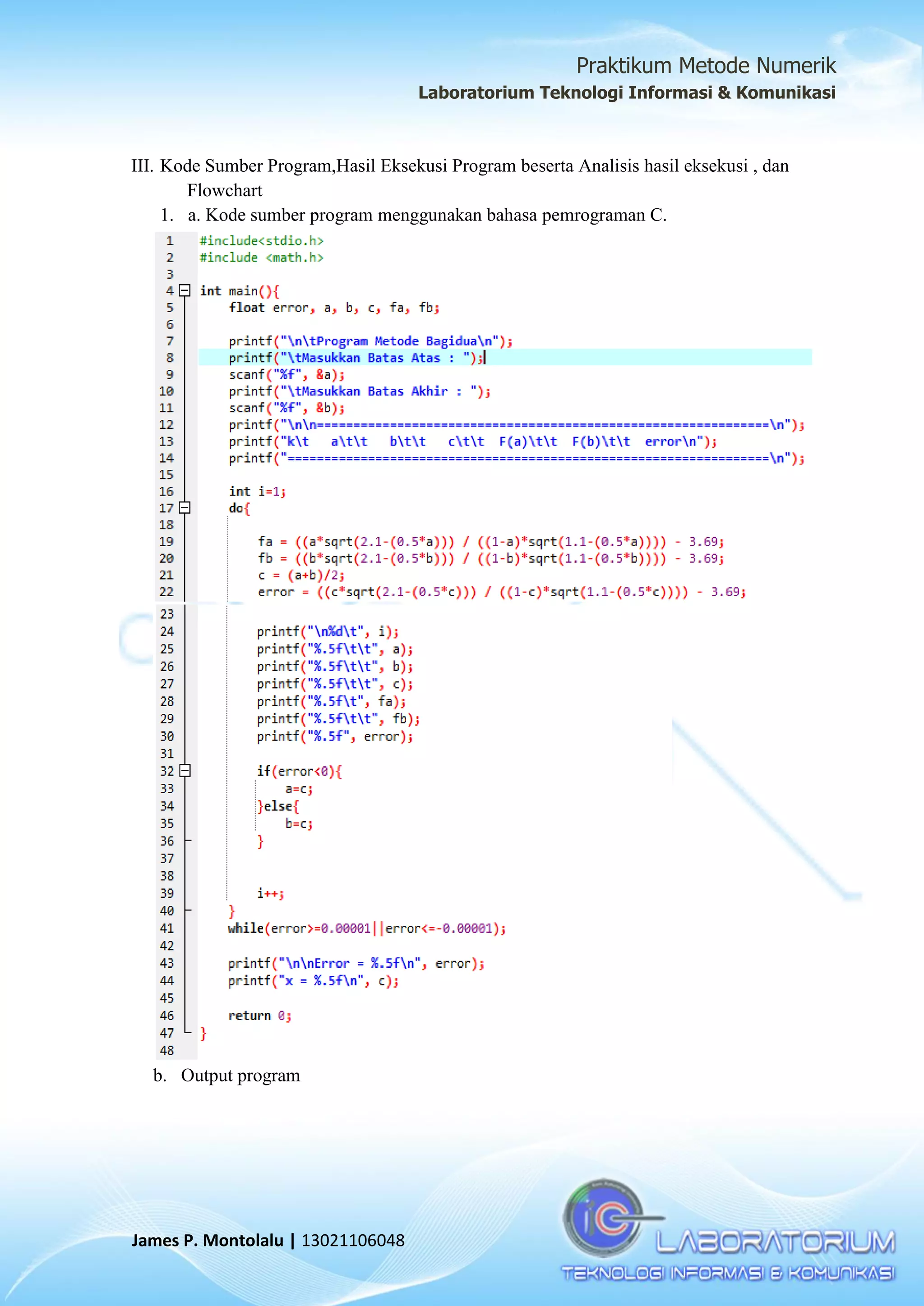 James philip montolalu 13021106048 | PDF