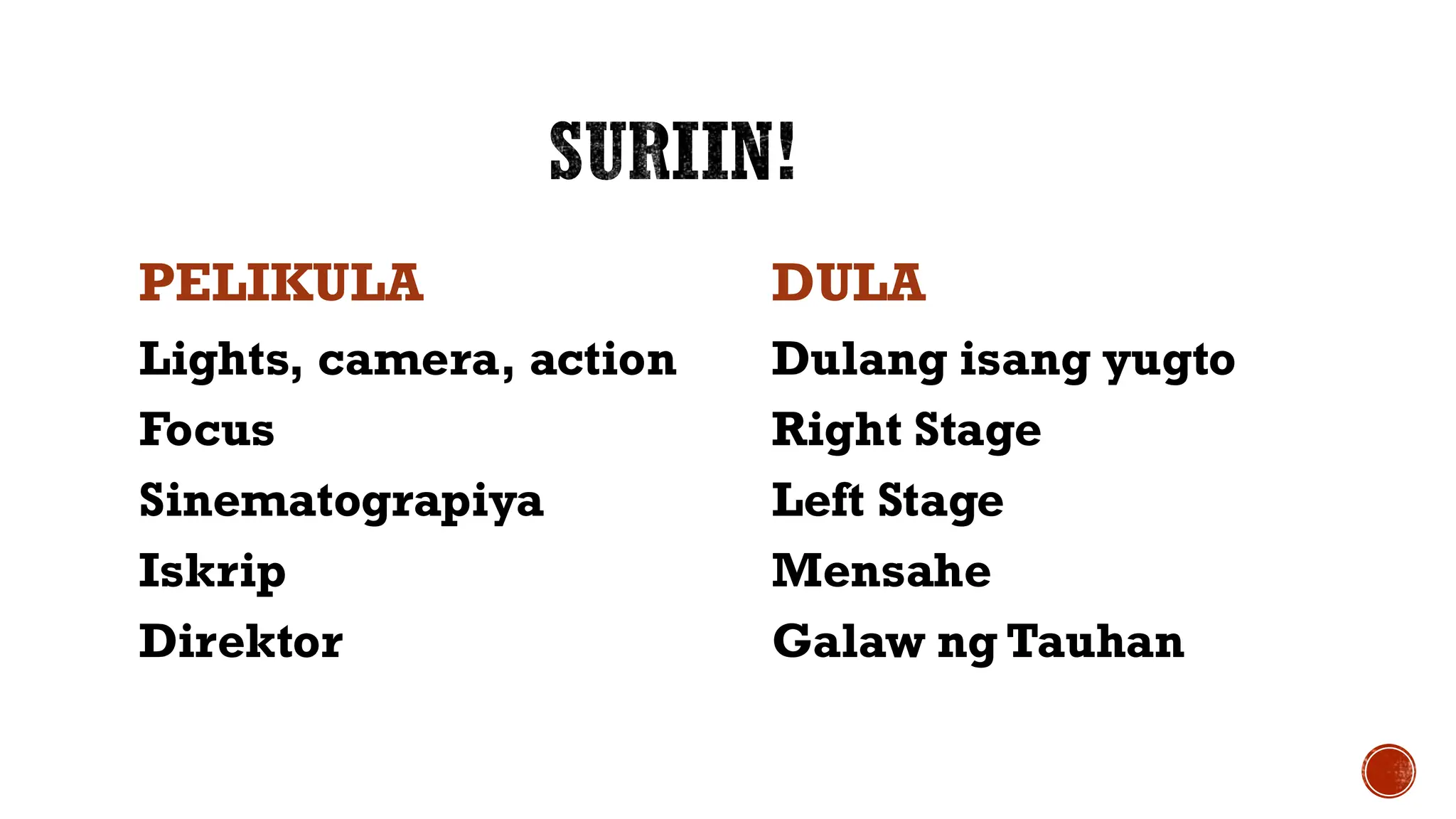 JAMES PPT. WIKA SITWASYONG DULA AT PELIKULA | PDF