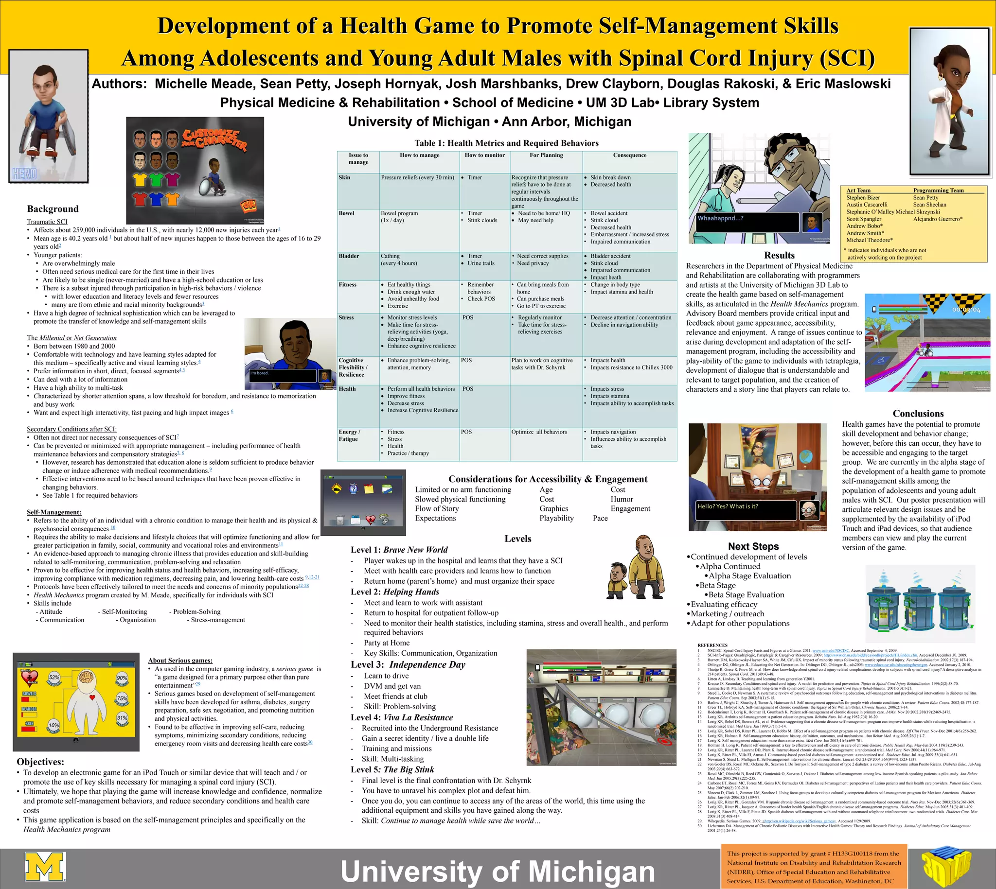 Development of a Health Game to Promote Self-Management Skills Among ...