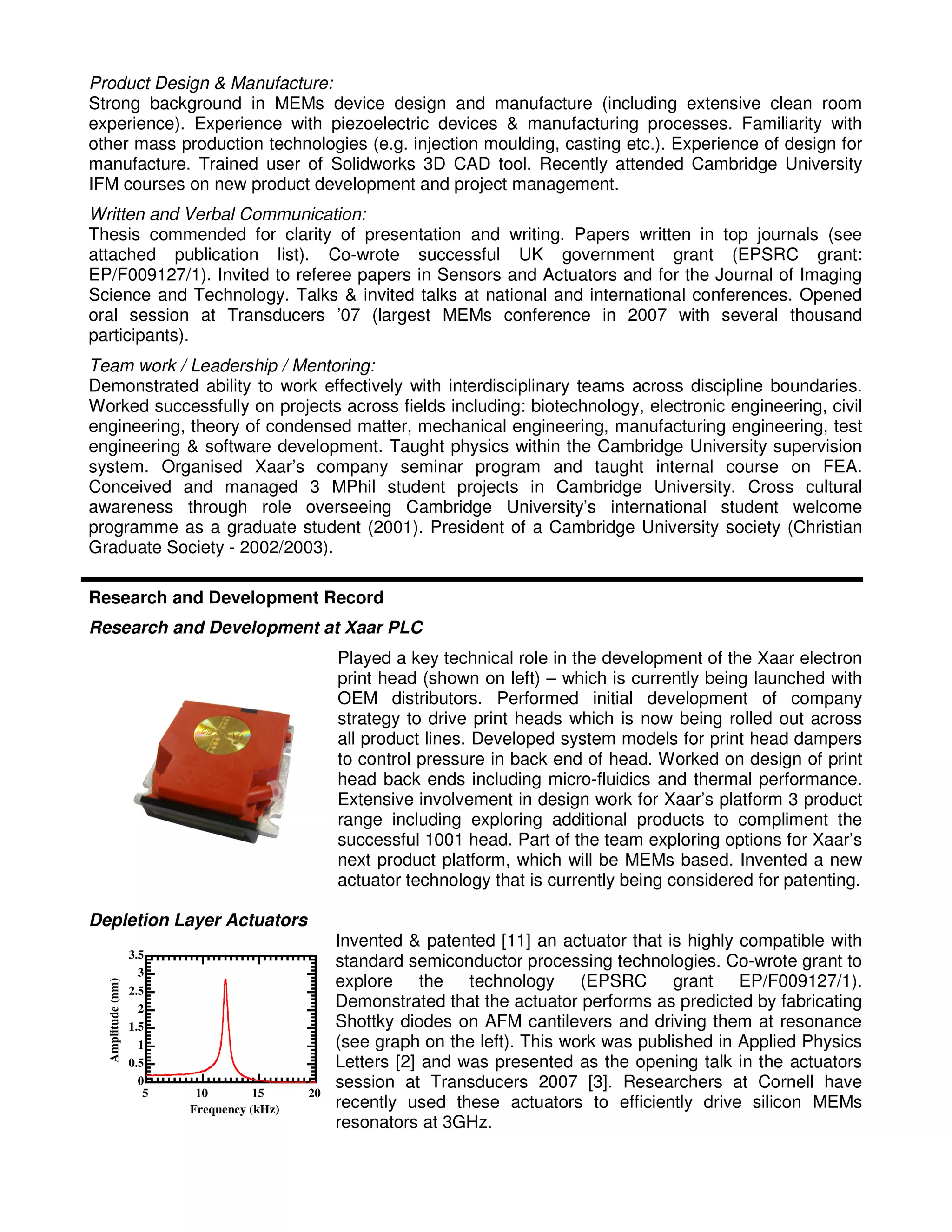 James Ransley Cv Linked In | PDF | Physics | Science