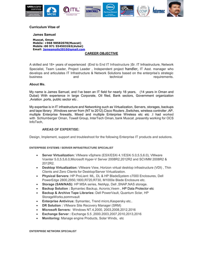 James resume 2017 updated | PDF