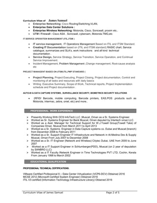 James resume 2017 updated | PDF