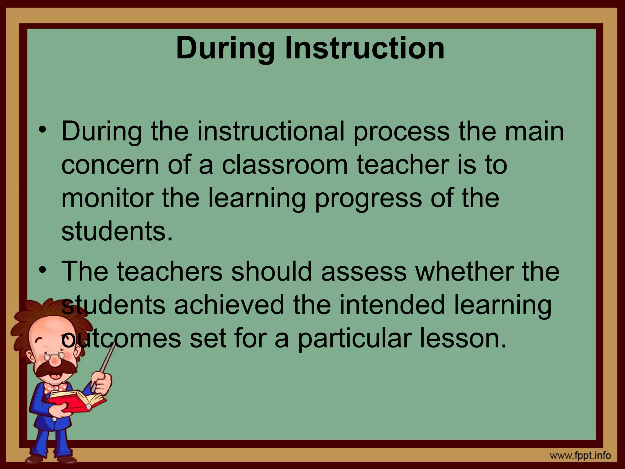 Roles of Assessment in Classroom Instruction | PPT