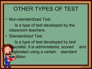 Roles of Assessment in Classroom Instruction | PPT