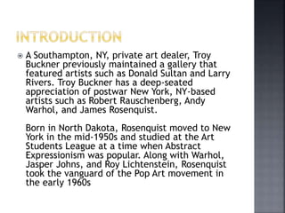 James Rosenquist - Pioneer of Pop Art in the 1960s | PPTX | Modern Art ...