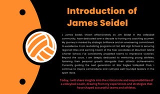 James Seidel's Insights: Mastering Volleyball Coaching | PDF