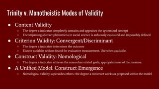 Review of Measurement Validity: A Shared Standard for Qualitative and ...