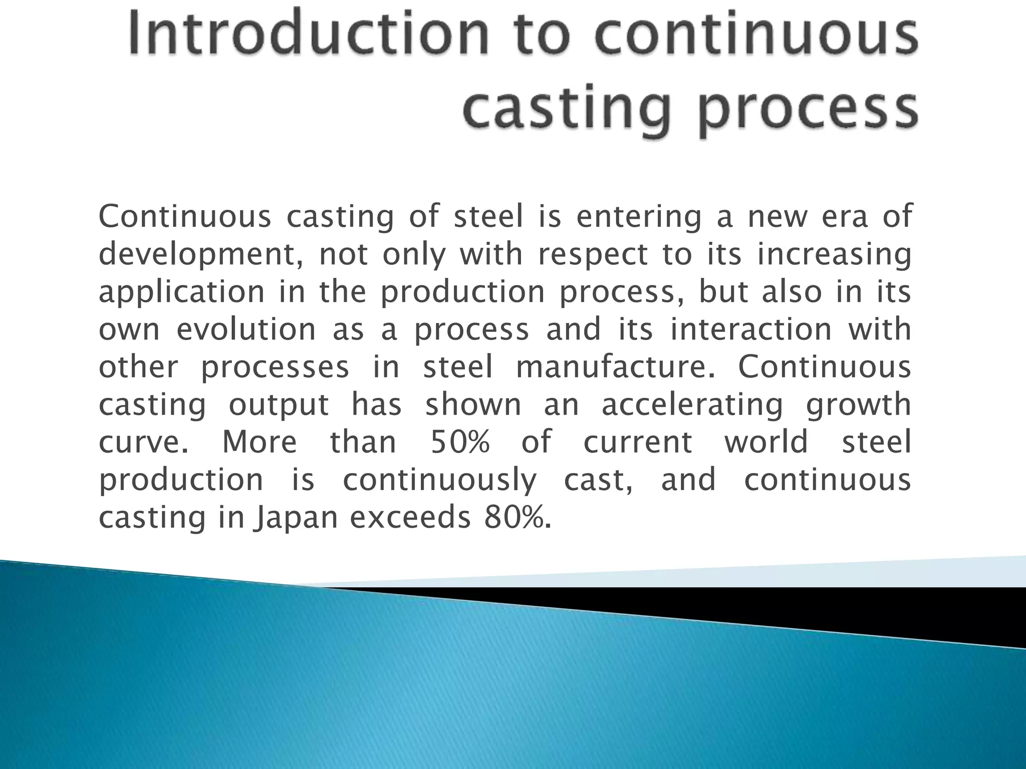 Continuous Casting Steel | PPTX