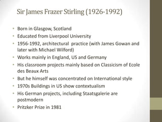 James stirling | PPTX