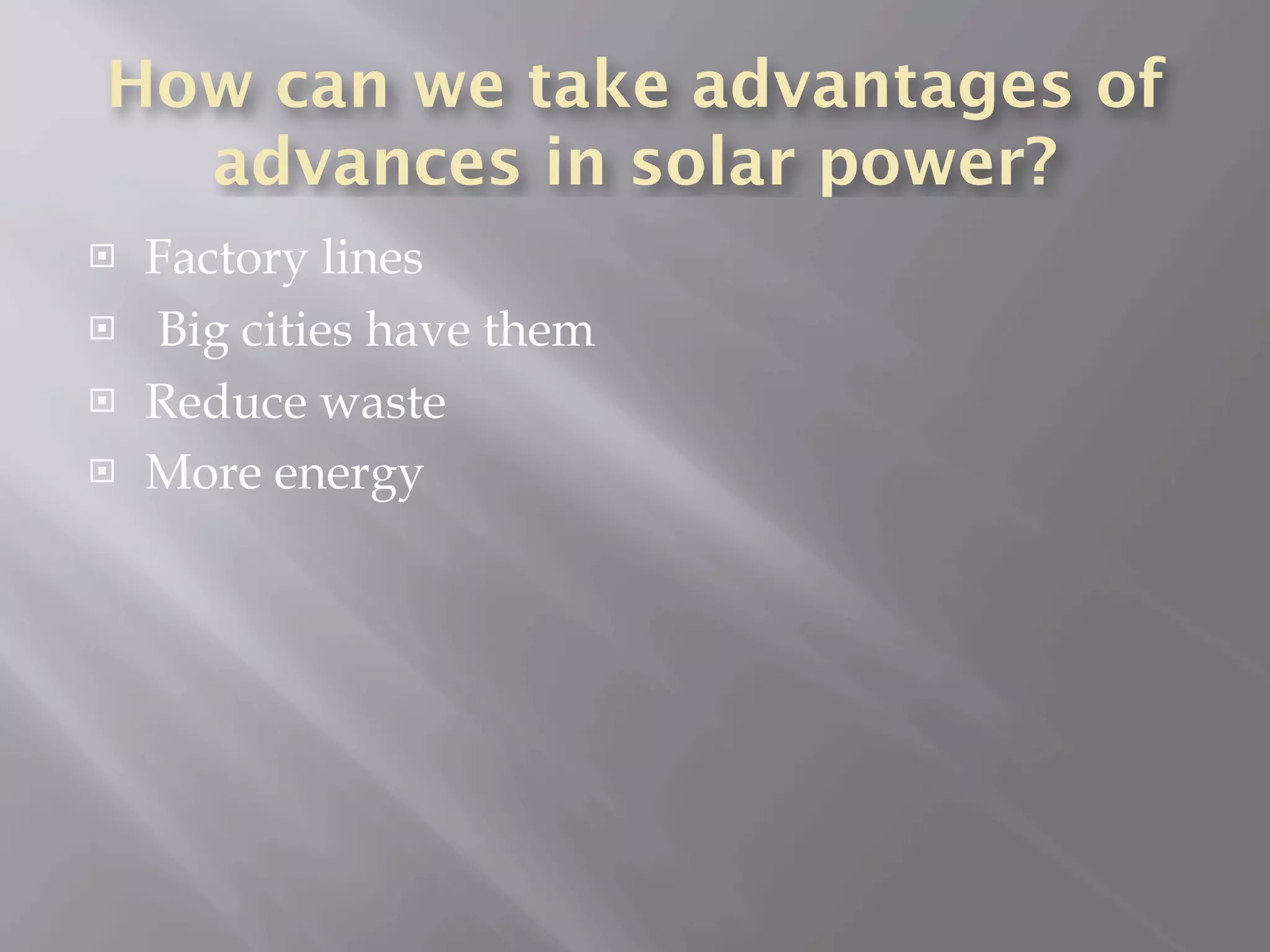 James&sunny solar power slide show | PPT