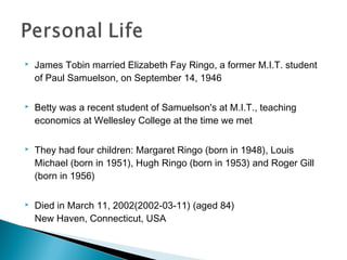 James tobin | PPT