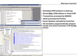 James Tomaney - Automated Testing for the ATM Channel | PPT | Computer ...