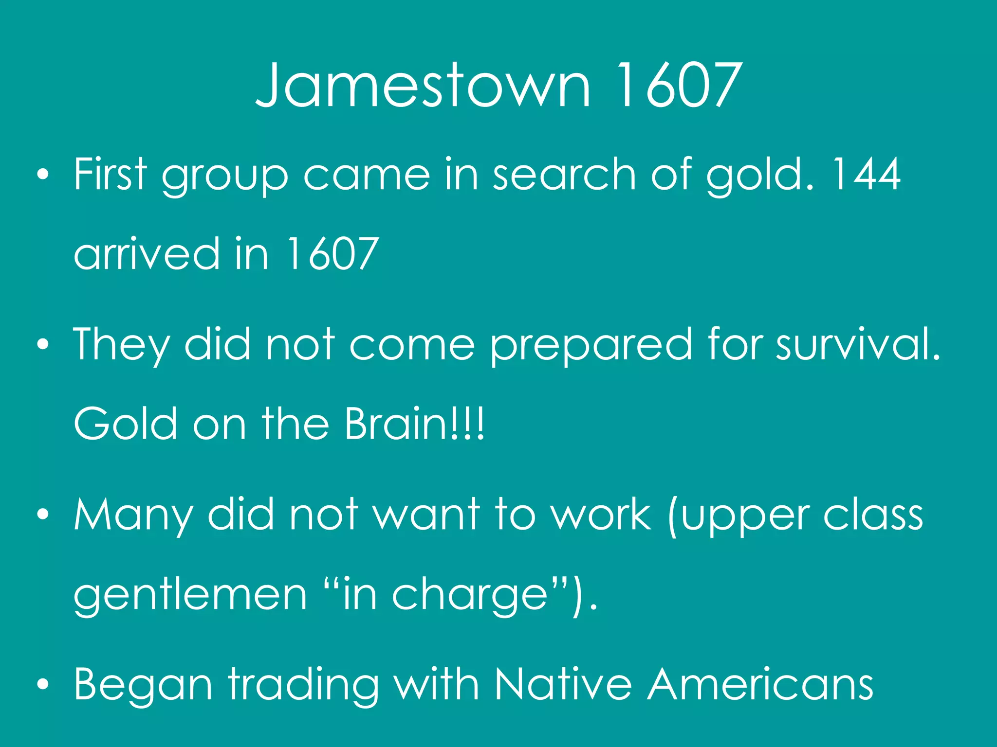 Jamestown 1607 | PPTX