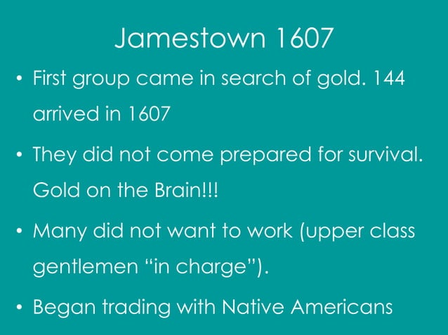 Jamestown 1607 | PPTX