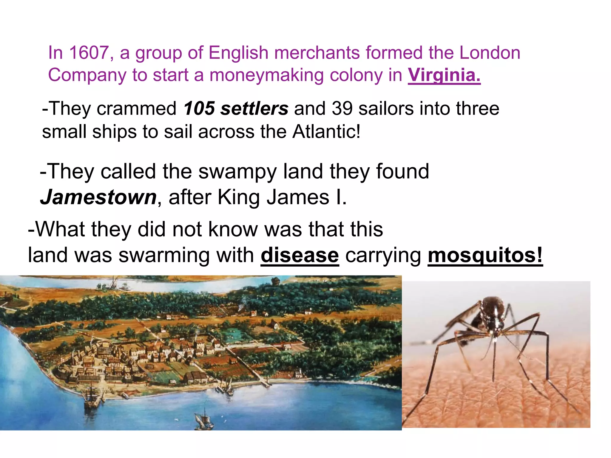 Jamestown and colonization ppt Ms. Vanko | PPTX