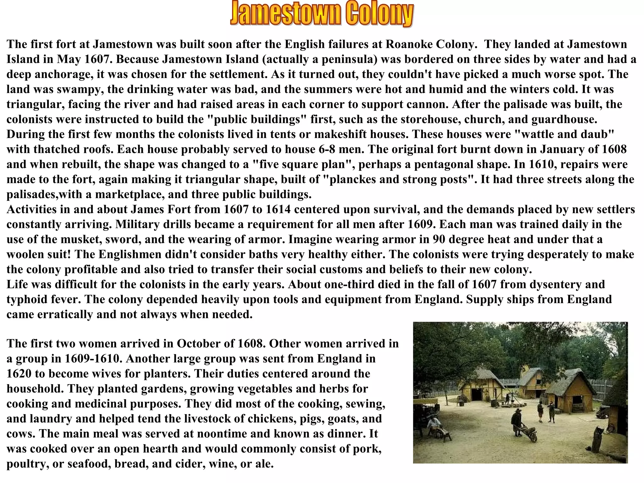 Jamestown colony reading | PPT