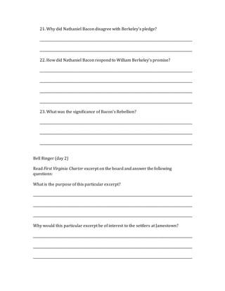 Jamestown Guided Notes | DOCX