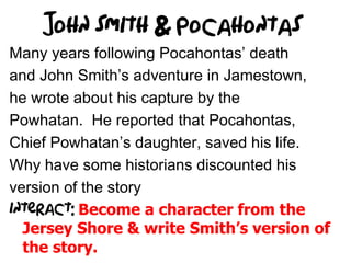 Jamestown Interact & Human Timeline | PPT