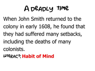 Jamestown Interact & Human Timeline | PPT