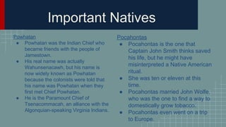 Jamestown Powerpoint | PPT