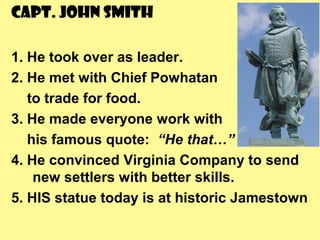 Jamestown video | PPT | North America Travel | Travel Locations