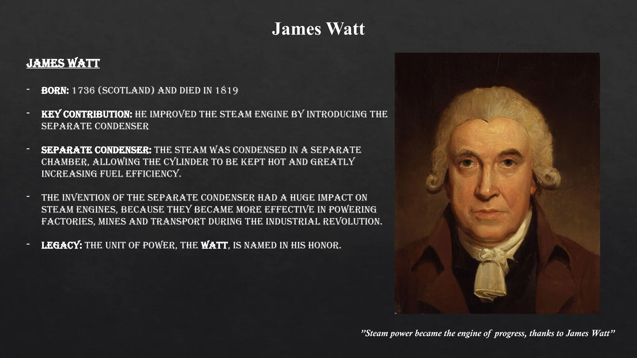 James Watt.pptx.................................. | PPTX