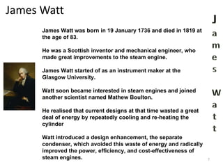 James watt and the steam engine | PPT