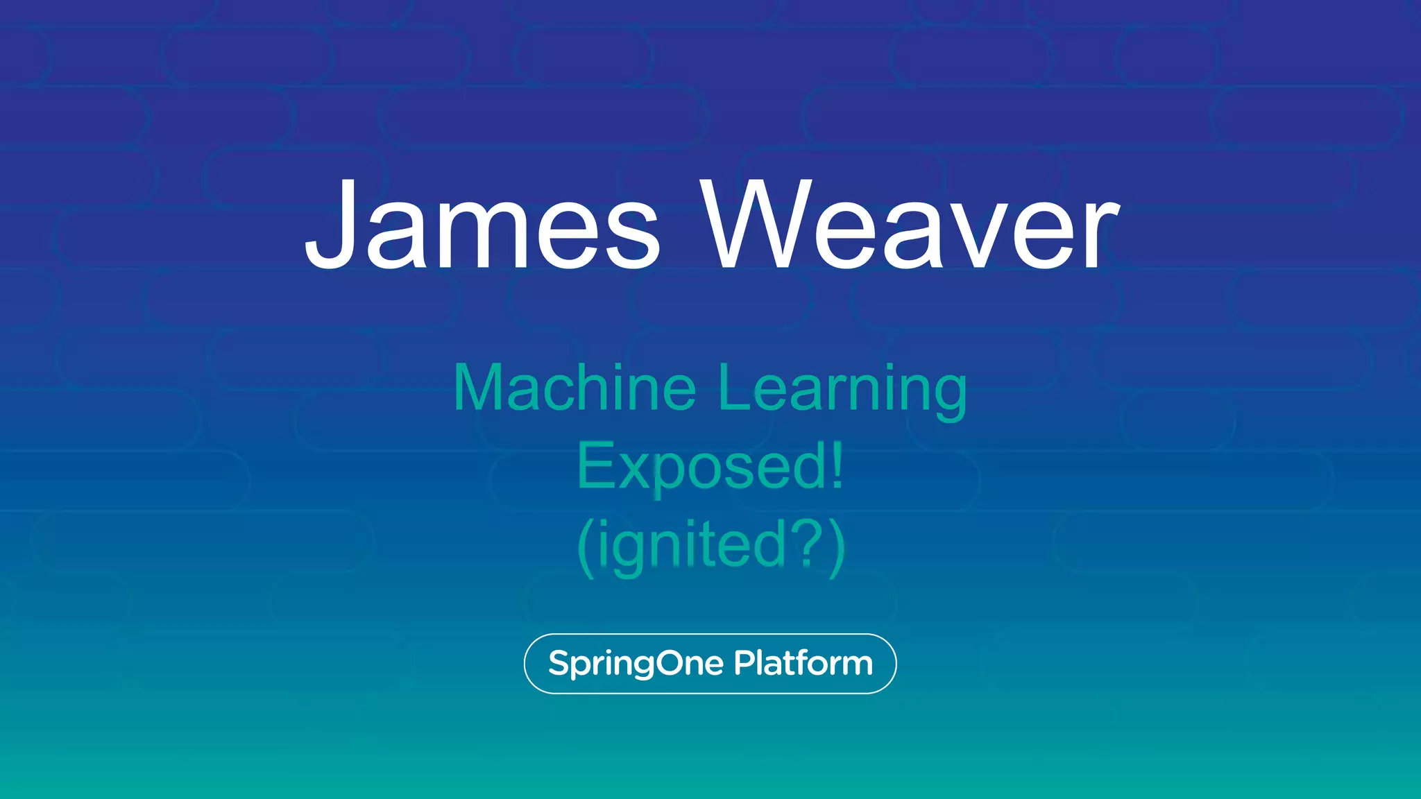 Ignite Talk: Machine Learning Exposed! | PPTX