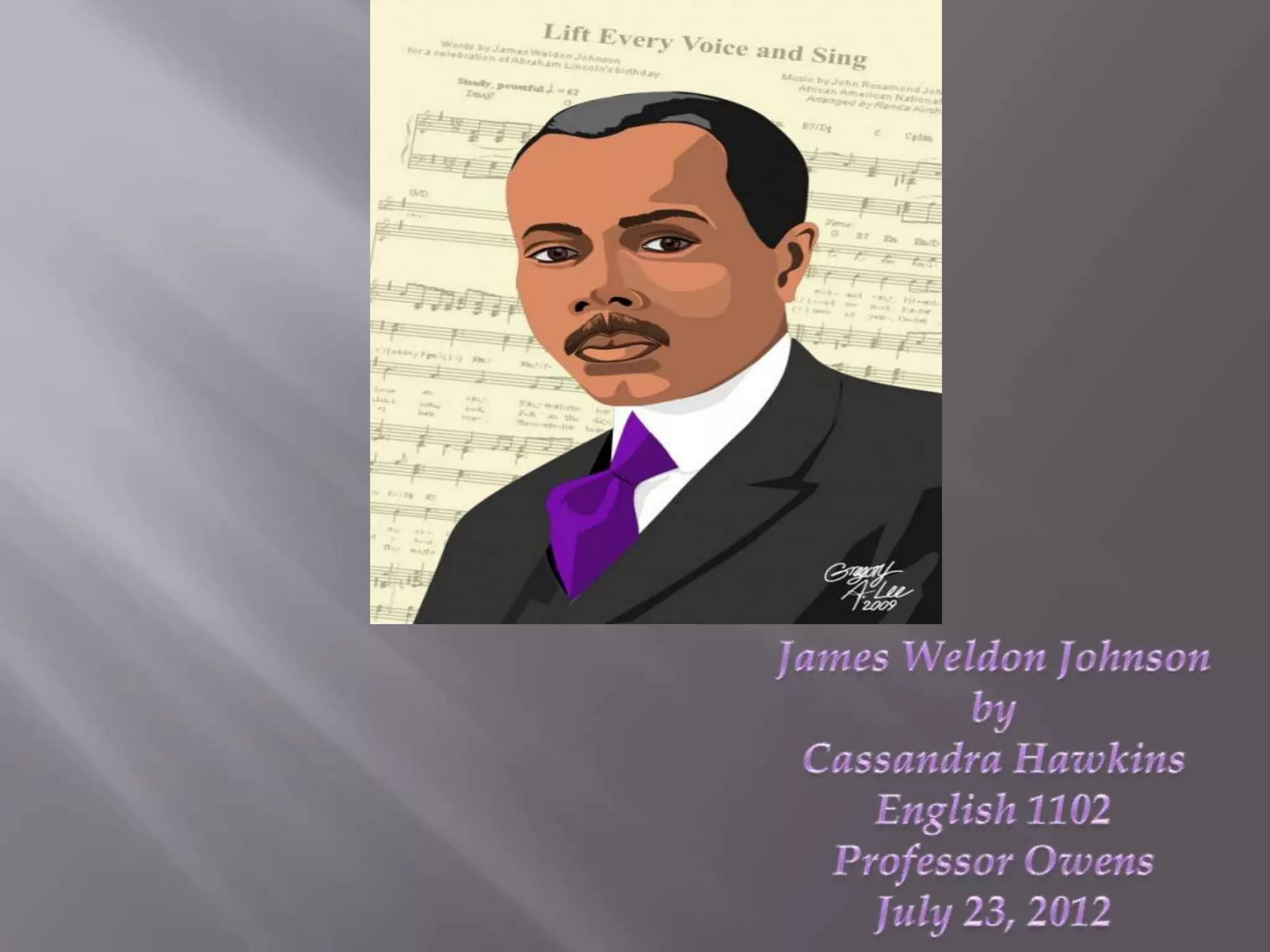 James weldon Johnson English1102 | PPTX