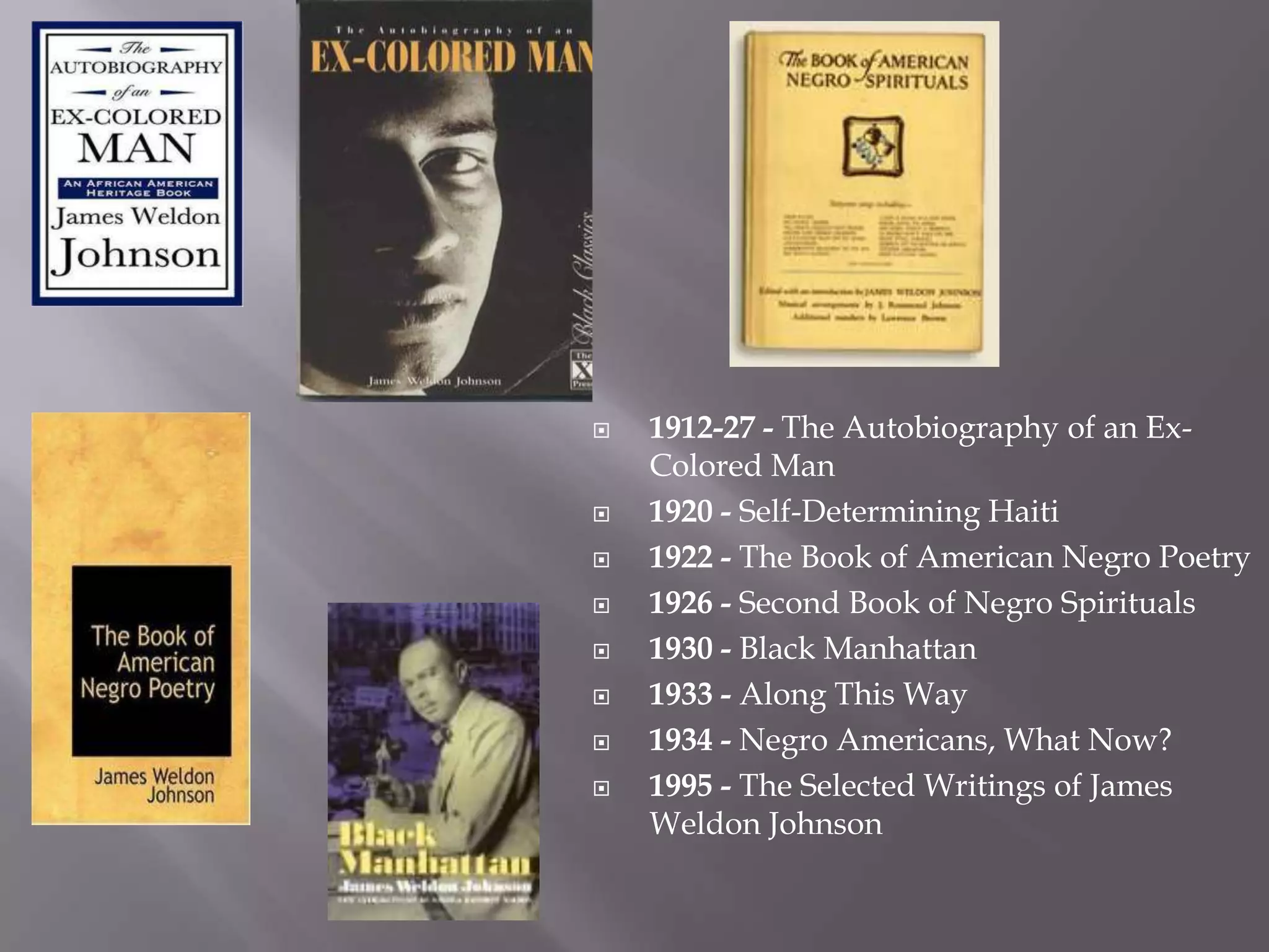 James weldon Johnson English1102 | PPTX