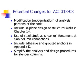 ACI BUILDIng CODE : OPERATIONS ADN DISCUSION | PDF