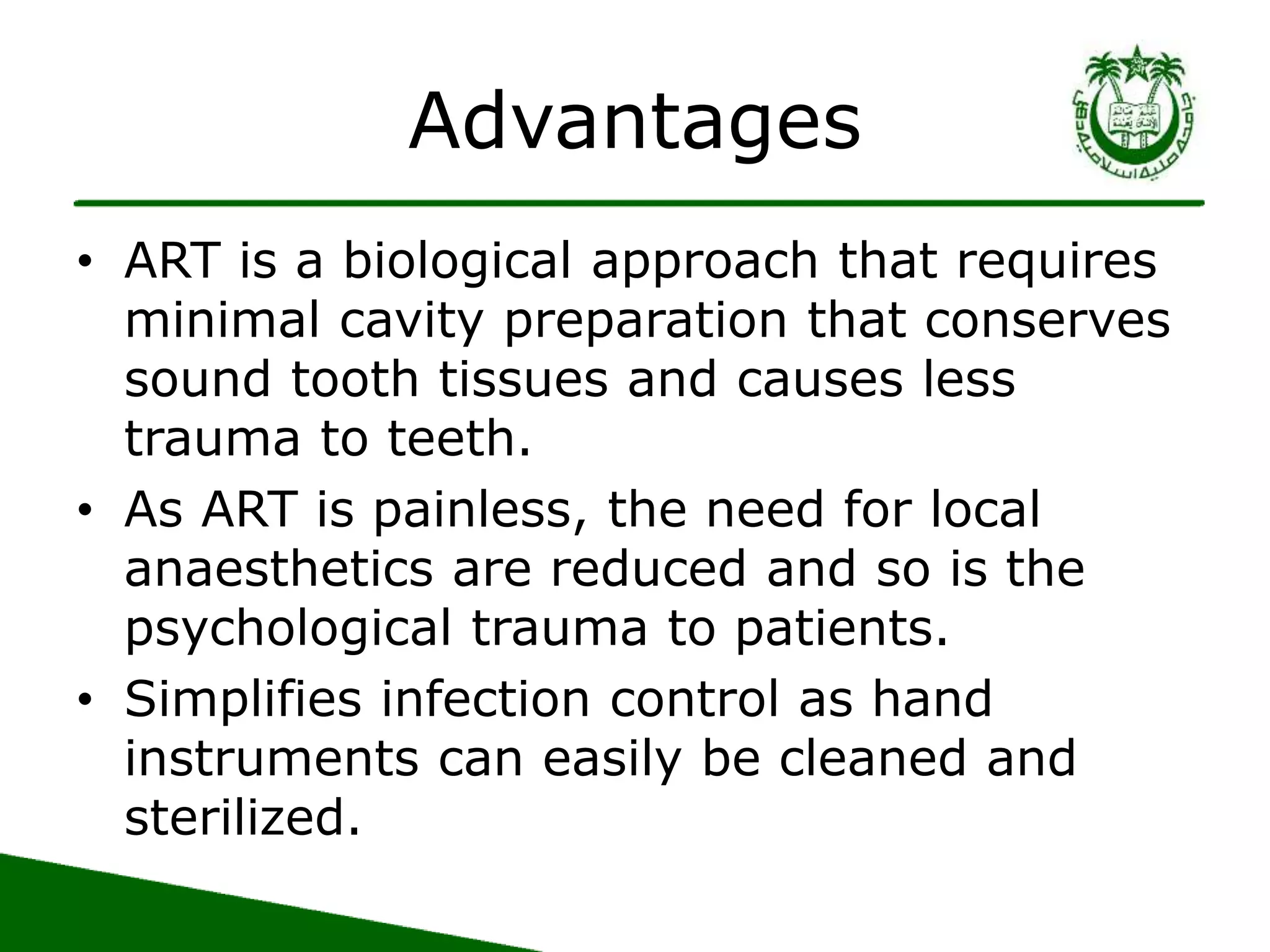 Atraumatic restorative treatment | PPTX